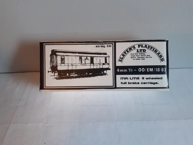SLATERS MR/LMS 6 wheel clerestory full brake coach kit 4mm £42.50 ...