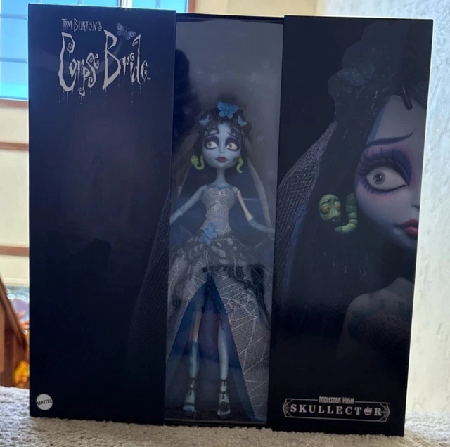 MONSTER HIGH TIM Burton's Corpse Bride Emily Skullector Fashion Doll IN ...
