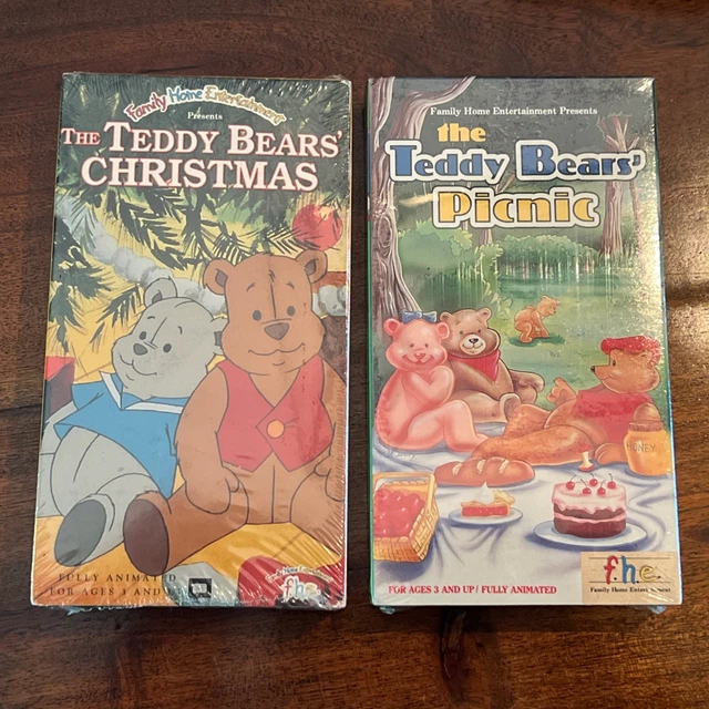 2 SEALED VHS The Teddy Bears' Picnic (‘89) & The Teddy Bears’ Christmas ...