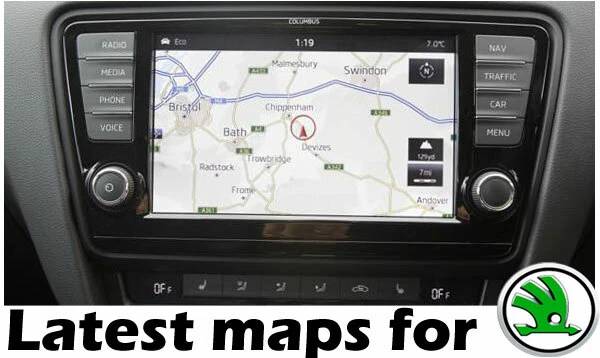 SKODA SAT NAV Map Update Service 2024 Maps Octavia Superb Kodiaq Yeti ...