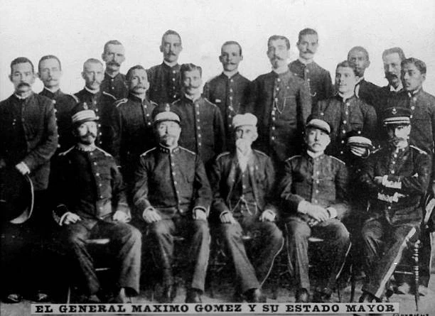 GENERAL MAXIMO GOMEZ and his senior officers, 1897. During the - Cuba ...