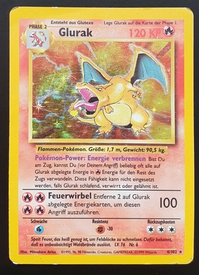 TCG POKEMON CARD Glurak German | Charizard Card German | Base Set Holo ...