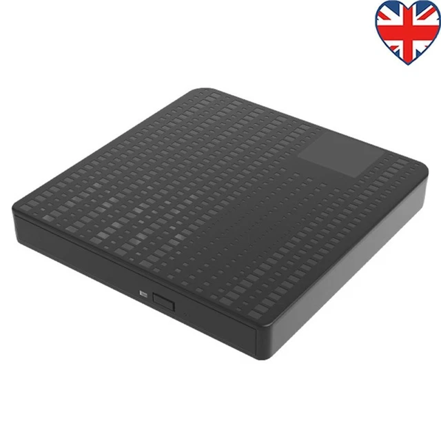 EXTERNAL DISK DRIVE Optical 5GBPS Disc Reader for Laptop Desktop PC ...