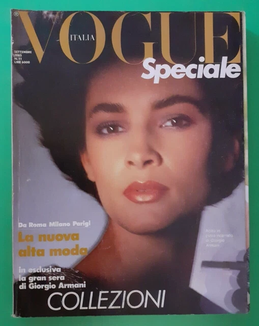VOGUE ITALY MAGAZINE September 1985 Settembre Collezioni High Moda Uma ...