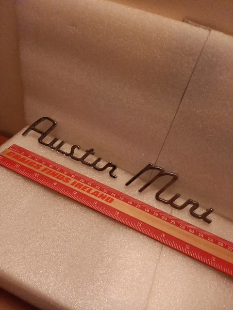 AUSTIN MINI BOOT Badge Mk1 Classic Mini Original Badge S £30.37 ...