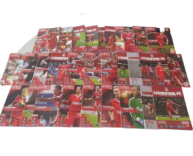 28 X LIVERPOOL Lfc Official Match Day Programme Bundle 2008/09/10 ...