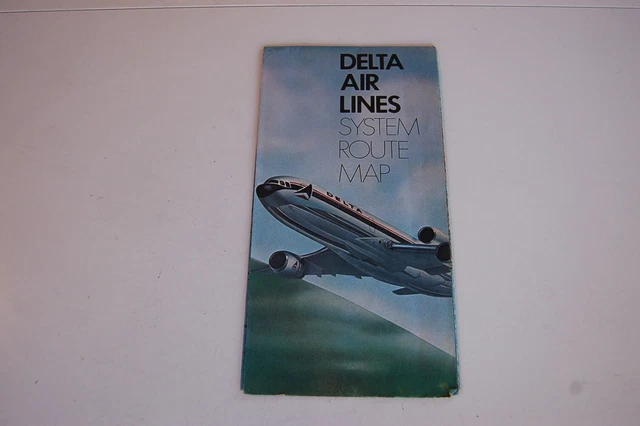 1978 DELTA AIRLINES System Route Map Brochure EUR 16,09 - PicClick FR