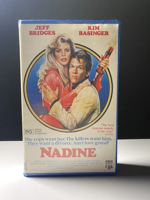 NADINE [VHS] CBS Fox Video 1987 Jeff Bridges Kim Basinger Action Comedy ...