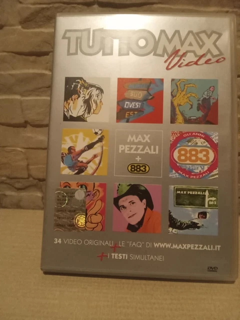 DVD MAX PEZZALI 883 “TUTTO MAX VIDEO” 2005 WARNER Pezzo Introvabile Da ...