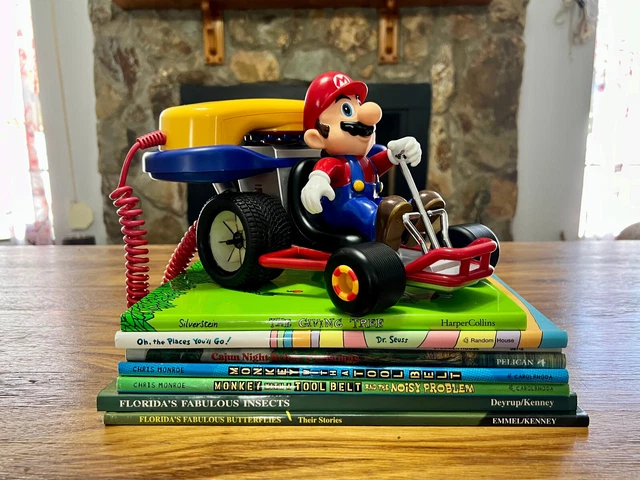 VINTAGE NINTENDO MARIO Kart Landline Telephone, WORKS, Nintendo Mario ...