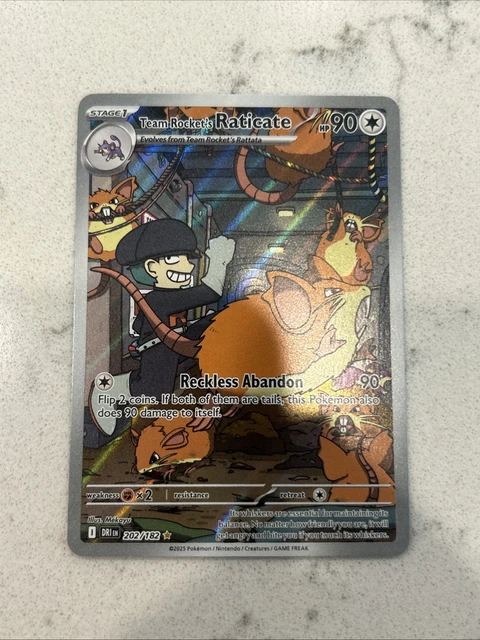 2025 POKEMON SV Destined Rivals Team Rocket's Raticate #202/182 £7.12 ...