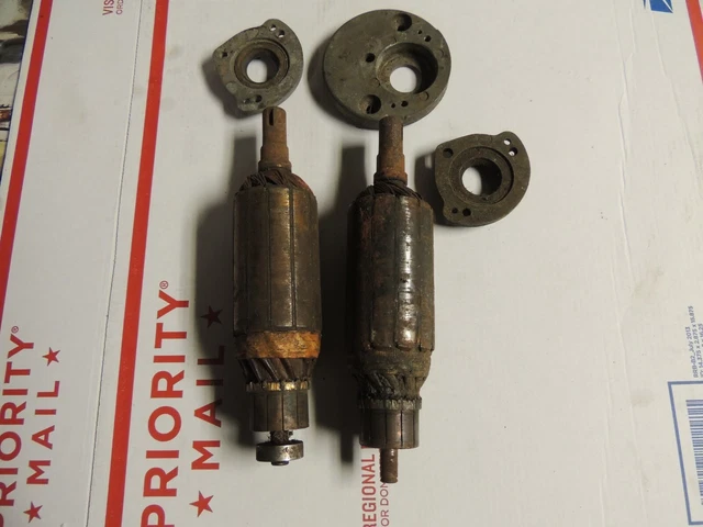 TRIUMPH, PRE-UNIT GENERATOR Parts, Armatures, End Caps, 1950's/60's £75 ...