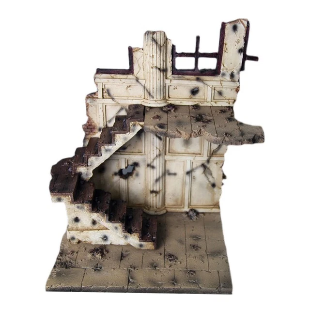 1/12 BUILDING RUINS Model DIY Scenery Layout Collection Sand Table ...