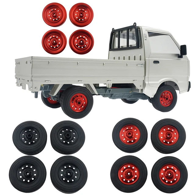 4X METALL RADNABE Felgen Reifen Für WPL D12 Drift Mini Truck RC Car ...