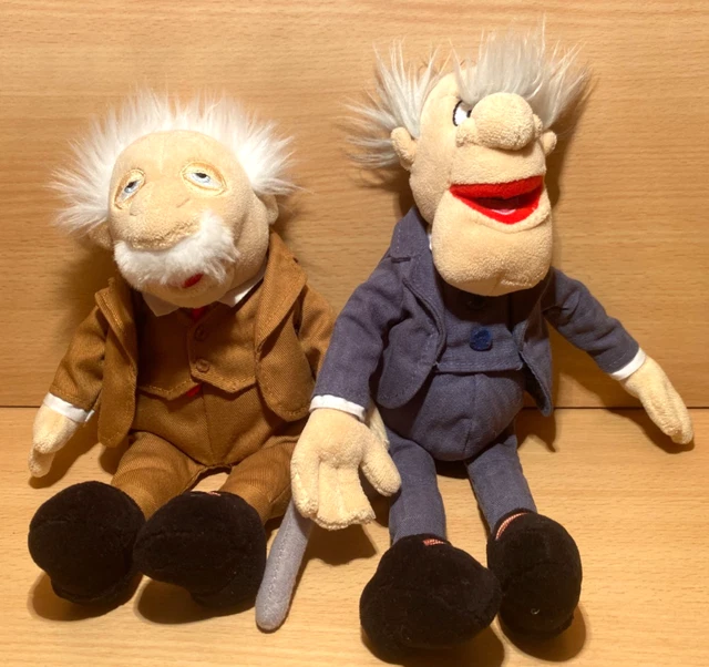 DISNEY EXCLUSIVE MUPPETS Show Statler & Waldorf Plush Soft Toys 11 ...
