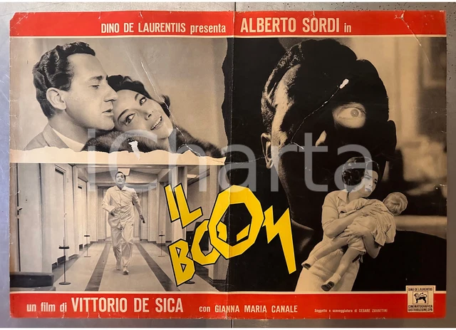 1965 VITTORIO DE SICA "Il boom" Alberto SORDI *Fotobusta poster ...