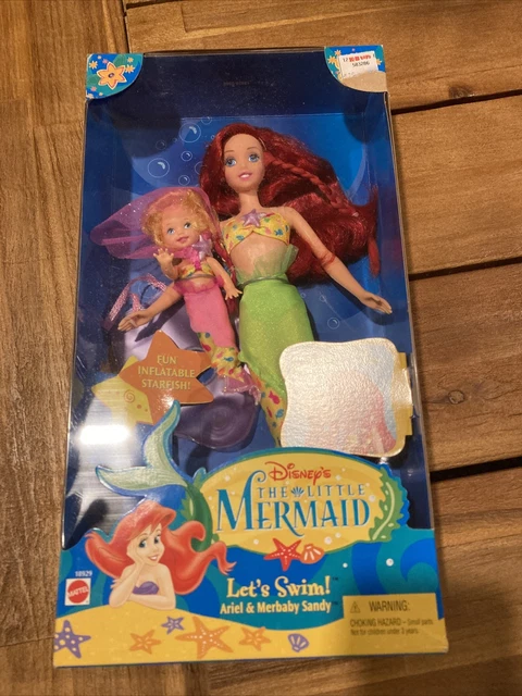 VINTAGE MATTEL DISNEY 1997 The Little Mermaid Doll Lets Swim Ariel ...