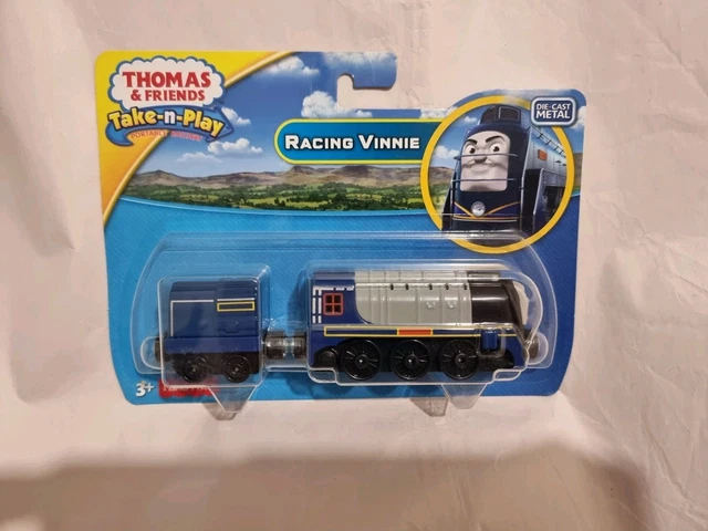 THOMAS THE TANK Engine Friends TAKE ALONG N PLAY RACING VINNIE TRAIN ...