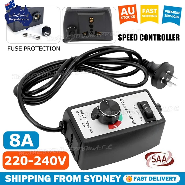 SPEED CONTROLLER VARIABLE Motor Control Rheostat 220V-240V 1800W AU ...