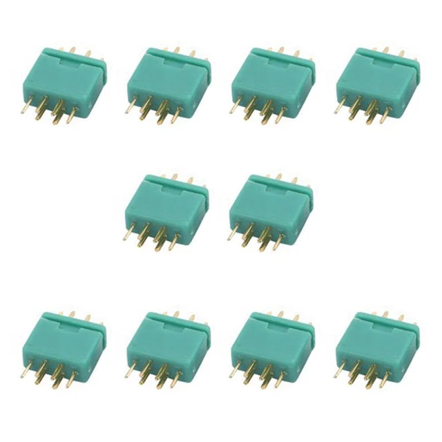 20PCS MPX CONNECTOR Plug RC 6 Pin Male+Female Power Aeromodelling Field ...