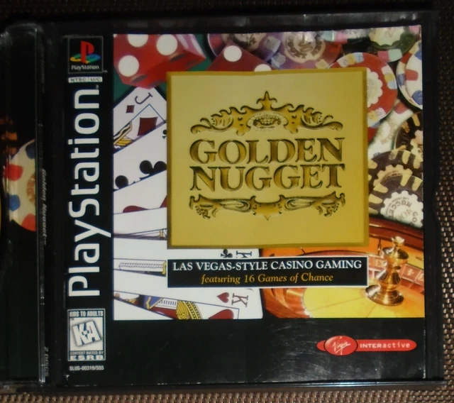 SONY PLAYSTATION PS1 Golden Nugget BLACK LABEL EDITION, Complete FULLY ...