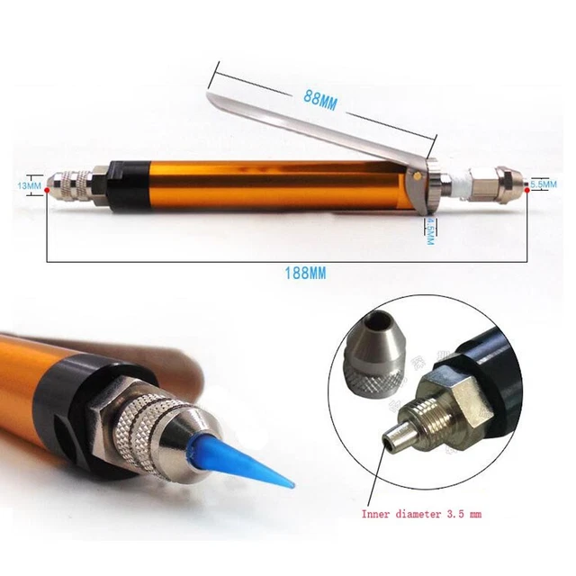 MANUAL DISPENSING GUN UV Dispensing Pen Pneumatic Dispenser for Medium ...