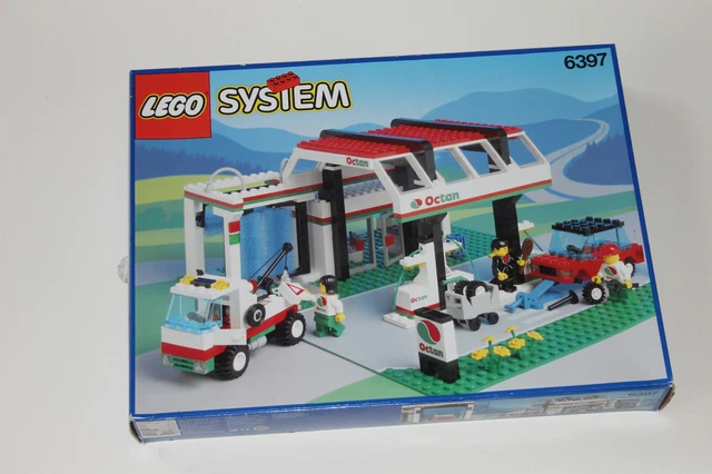 LEGO 6397 SYSTEM Classic Town Gas Station Tankstelle neuwertig OVP OBA ...