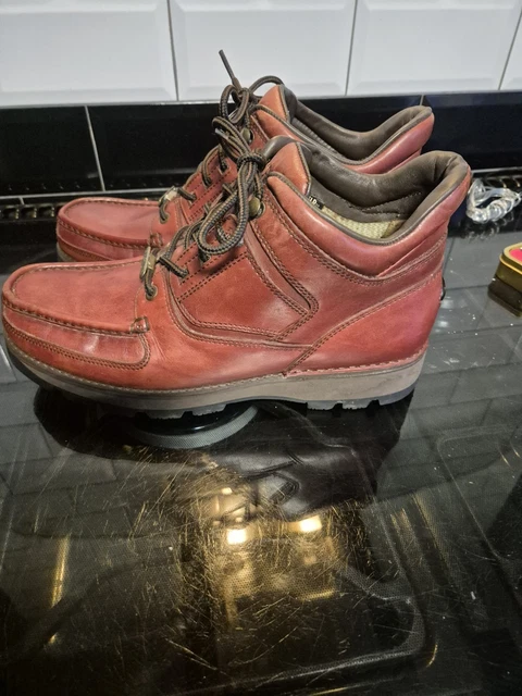 ROCKPORT SIZE 9 Hydro Shield XCS Portugal Brown Waterproof Leather Mens ...