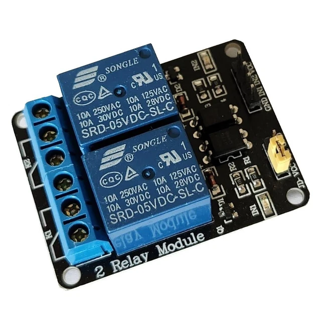 DUAL RELAY BOARD Module 10amp Switch (For Arduino UNO/MEGA, Raspberry ...