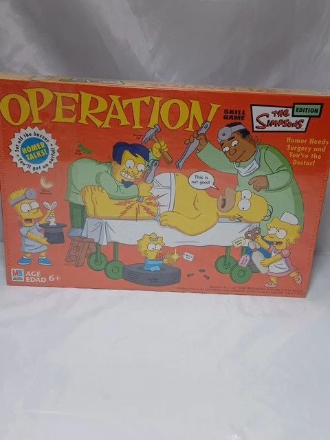 VINTAGE UNOPENED THE Simpsons Edition of Operation by Hasbro/Milton ...