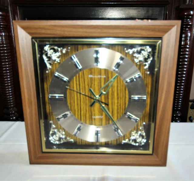 VINTAGE BULOVA QUARTZ Movement Square Clock Japan $145.00 - PicClick CA