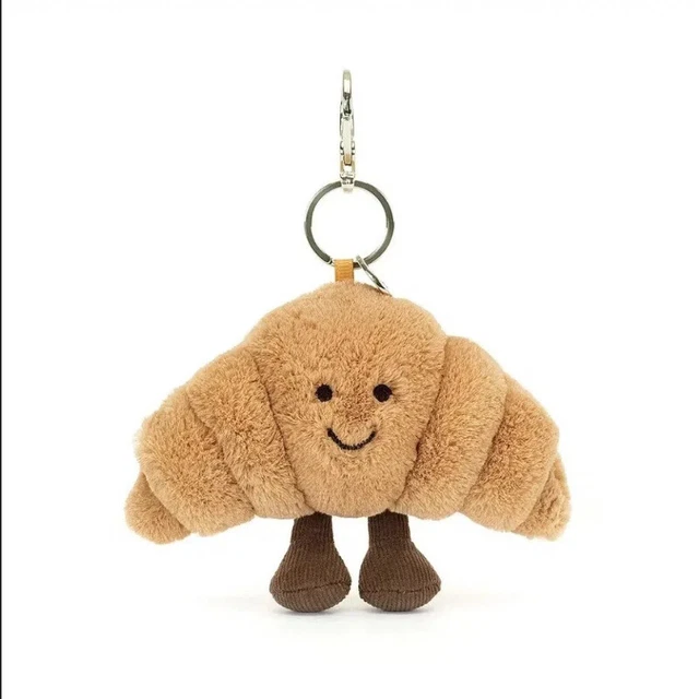 SMALL AMUSEABLE CROISSANT soft plush key ring gift newJelycat £19.00 ...