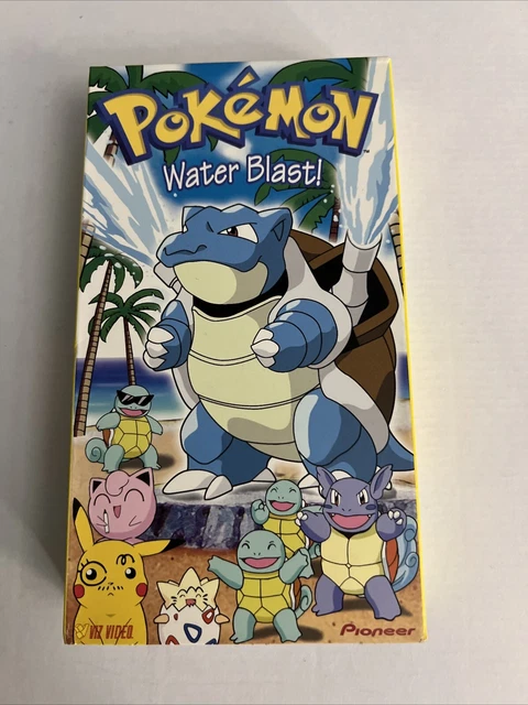 POKÉMON WATER BLAST! VHS 1998 Pioneer Pokemon Blastoise Ash Pikachu ...