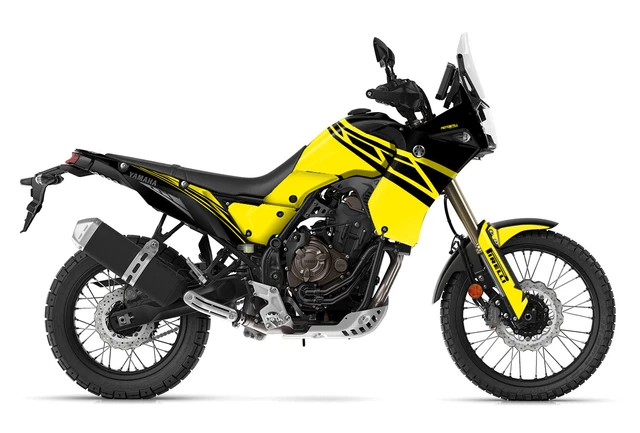 YAMAHA T7 TENERE 700 Yellow Black Full Graphic Sticker Set Decal Wrap ...