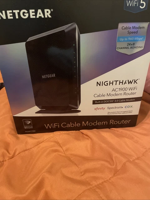 NETGEAR NIGHTHAWK AC1900 WiFi Cable Modem Router C7000 $119.00 - PicClick