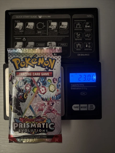 POKÉMON TCG - Prismatic Evolutions Booster Pack - Sealed - HEAVY PACK ...