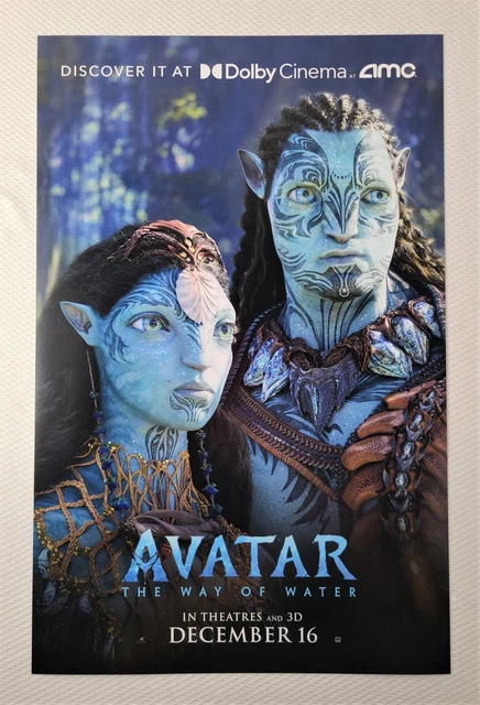 AVATAR: THE WAY Of Water 2022 CINEMARK movie POSTER + IMAX AMC Bonus £5 ...