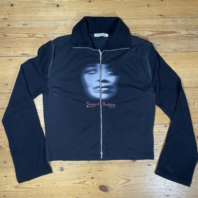 OUR LEGACY RECUT Hollow Zip Swing Of Pendulum Print Zip Jersey Size 40 ...