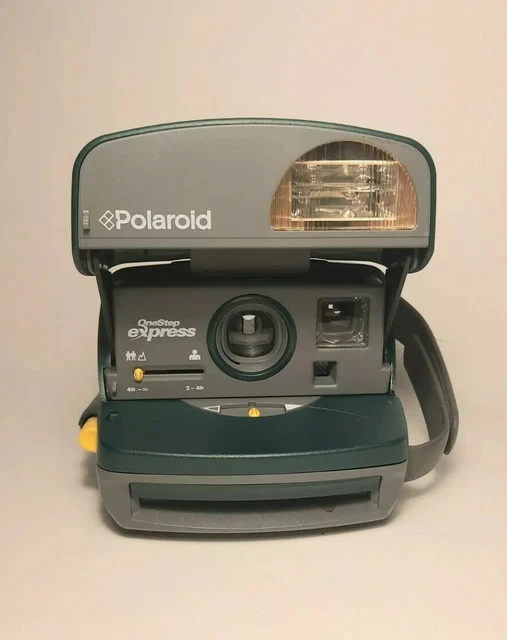 VINTAGE GREEN POLAROID One Step Express 600 Instant Film Camera ...