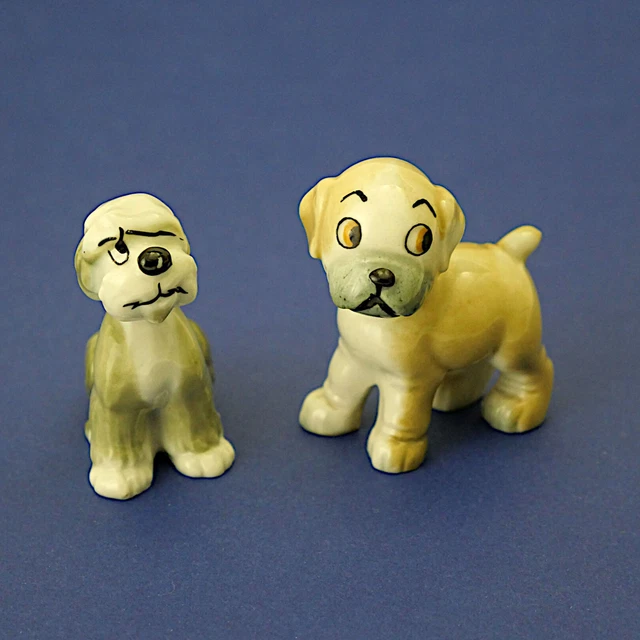 WADE 101 DALMATIONS 'Colonel' & Bengo Boxer Early TV Cartoon Figurines ...