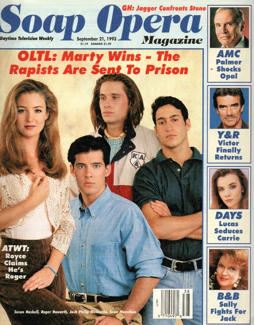 SOAP OPERA MAGAZINE Sept. 21 1993 Susan Haskell Roger Howarth One Life ...