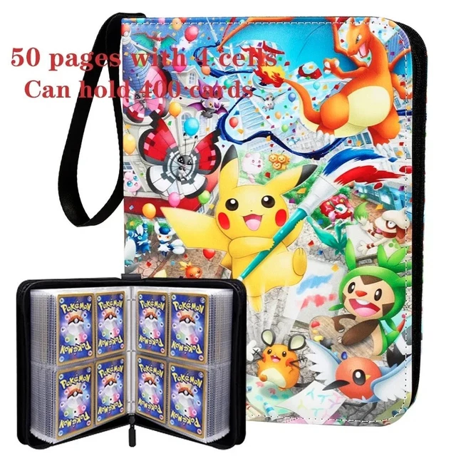 ALBUM PORTFOLIO CLASSEUR Binder Rangement Cartes Pokemon Pikachu EUR 24 ...