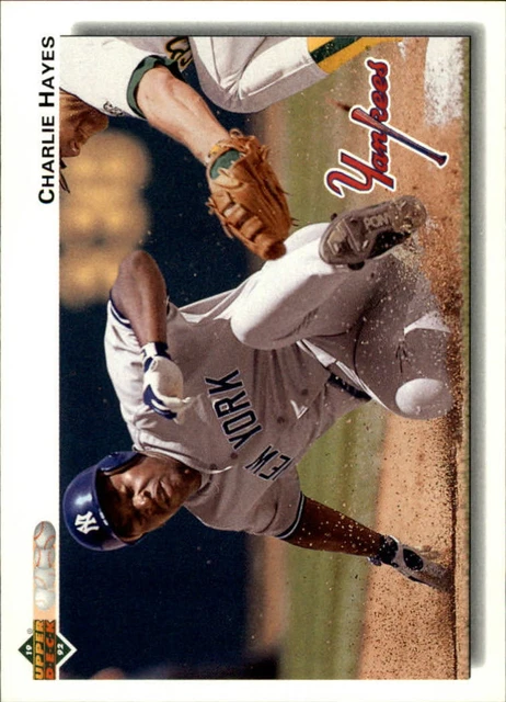 CARTE DE BASEBALL 1992 Upper Deck New York Yankees #768 Charlie Hayes ...