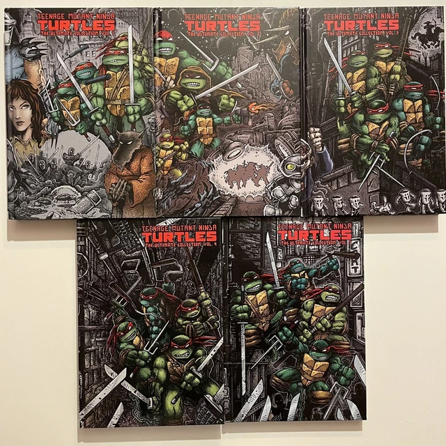 TMNT: THE ULTIMATE collection, 1st Print, VOL 1, 2, 3, 4, 5, VO, IDW ...