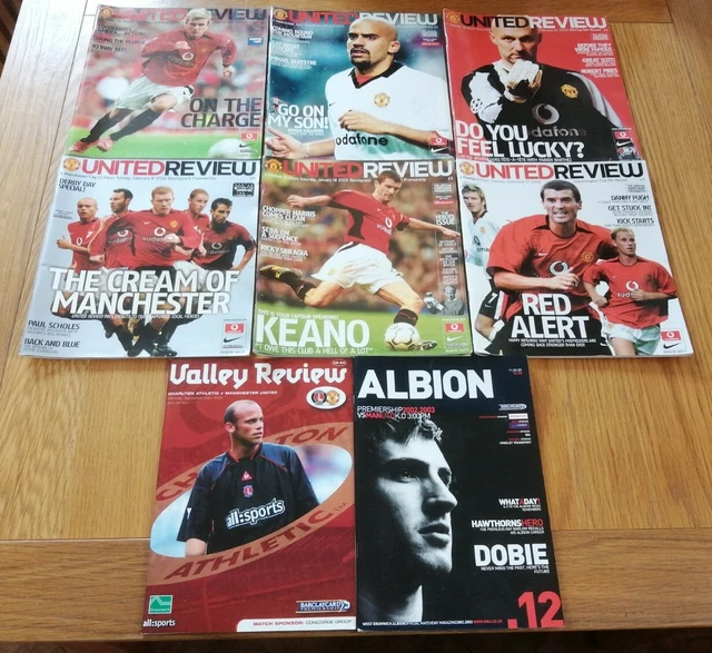 MANCHESTER UNITED FOOTBALL Programmes 8 from 2002-2003 season. £2.99 ...
