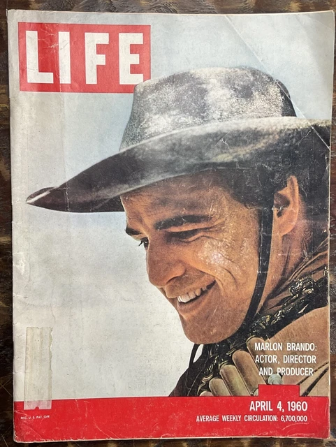 LIFE MAGAZINE APRIL 4, 1960-Marlon Brando £24.64 - PicClick UK