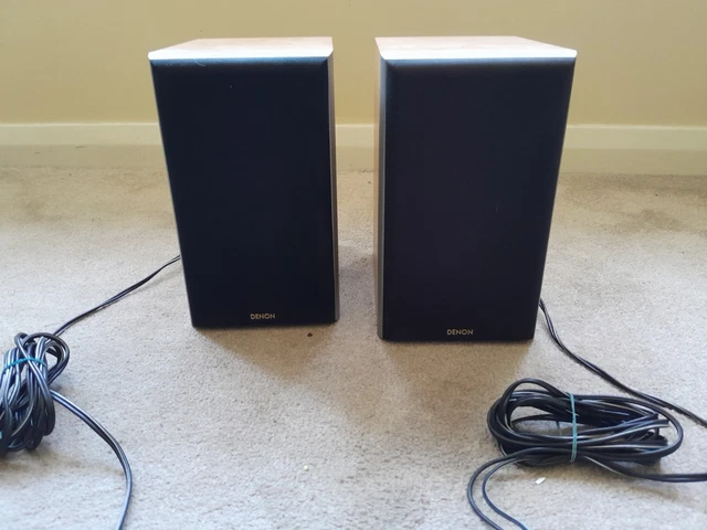DENON SC-M5K BOOKSHELF Speakers 2-Way Reflex 75W Wood Finish Pair x2 £ ...