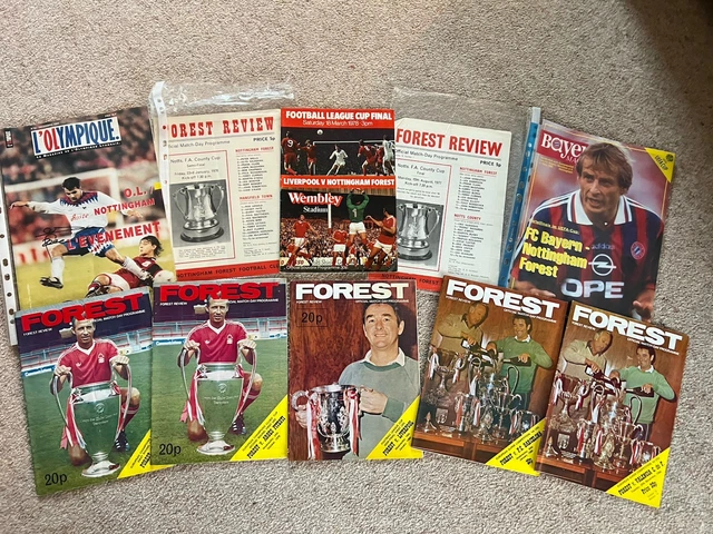 NOTTINGHAM FOREST FOOTBALL Programmes Job Lot of 8 Programmes £2.99 ...