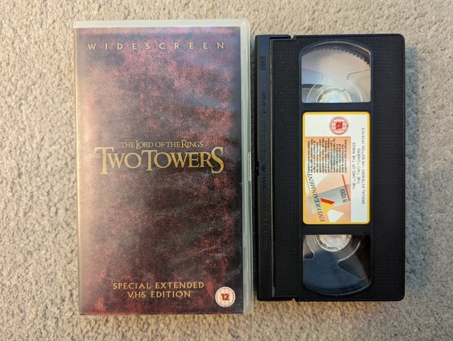THE LORD OF The Rings Two Towers Extended Edition Wide-screen VHS Video ...