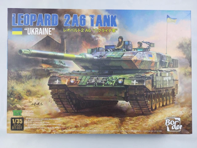 BORDER MODEL BT-031 German Main Battle Tank Leopard 2A6 Tank "Ukraine ...
